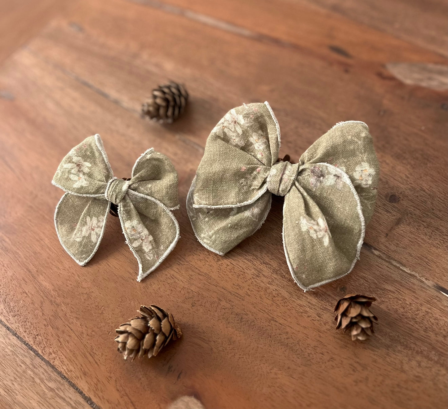 Wildflower (Olive) Fable Hair Bow – meadowrambles